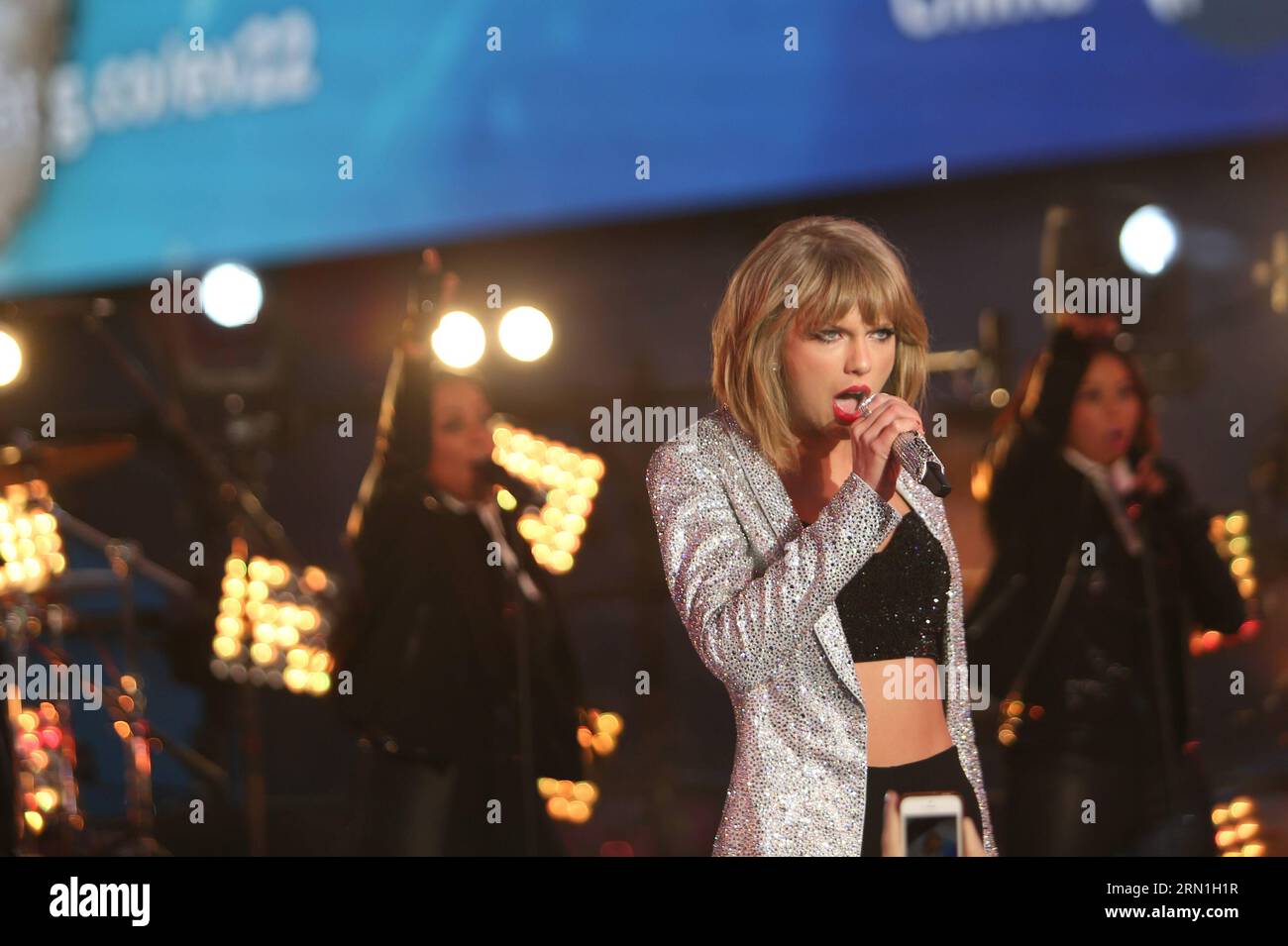 Singer Taylor Swift performs during the New Year s Eve celebration at ...
