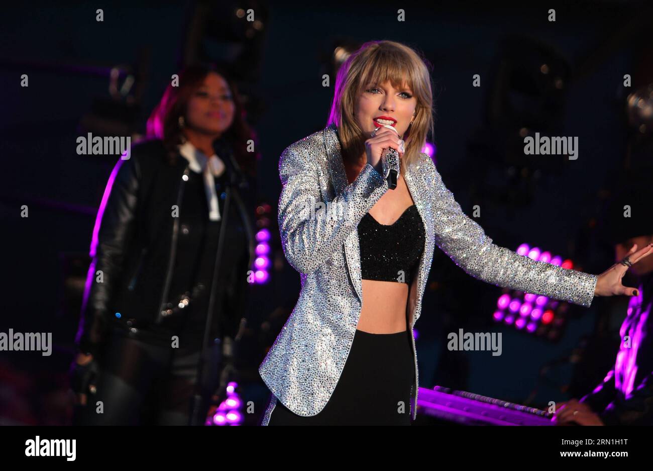 Singer Taylor Swift performs during the New Year s Eve celebration at ...