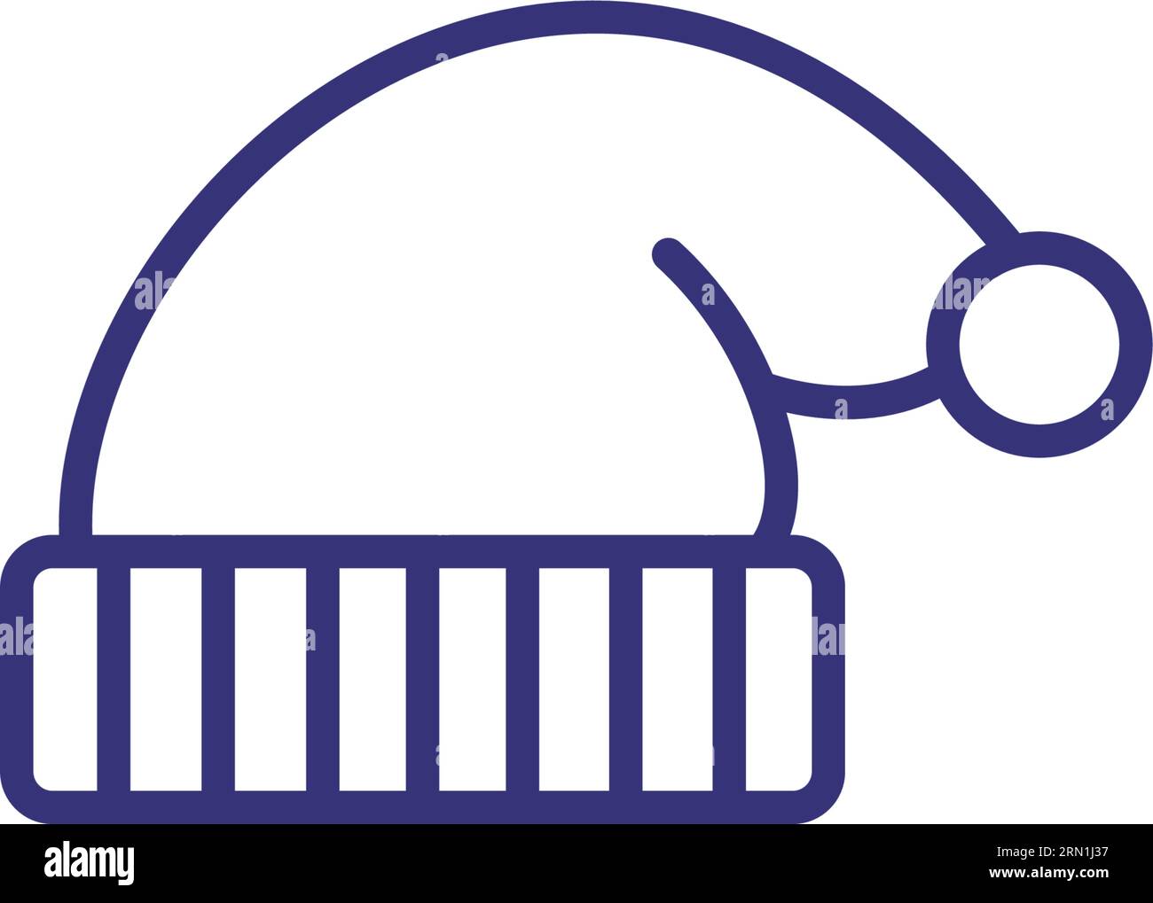 Christmas cap line icon Stock Vector Image & Art - Alamy