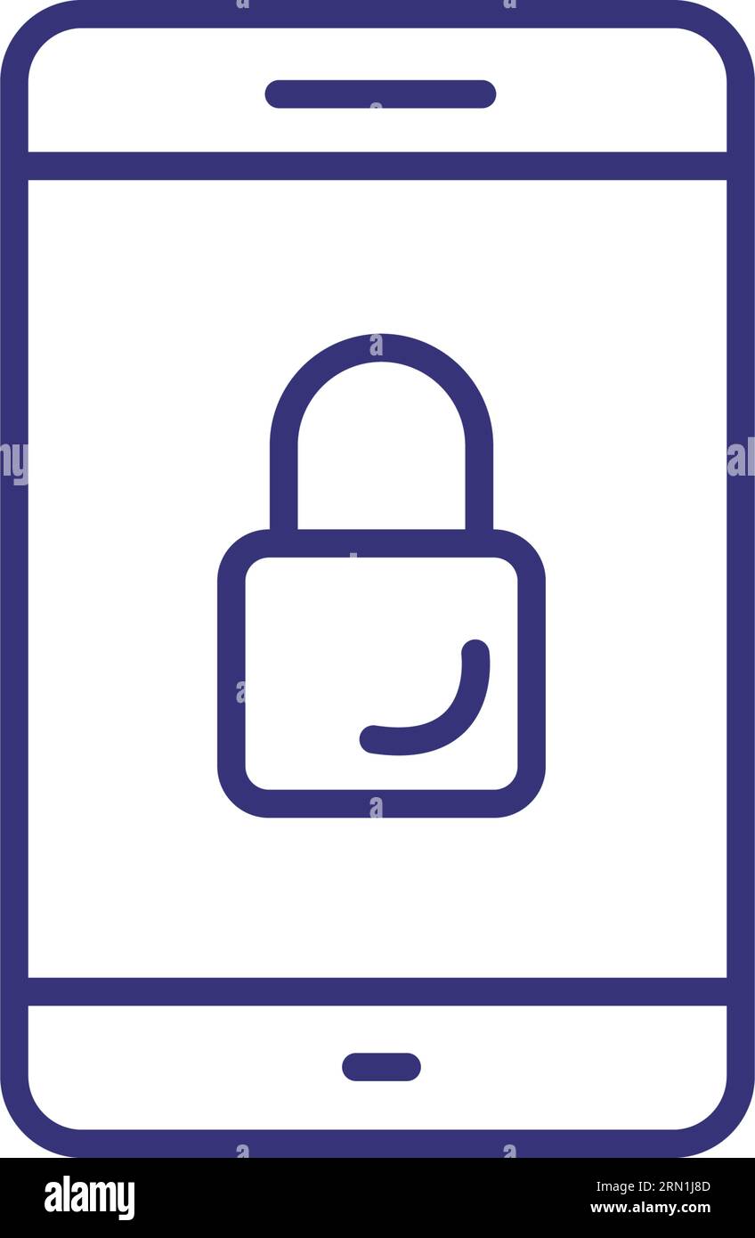 Tablet password icon flat Stock Vector Images - Alamy