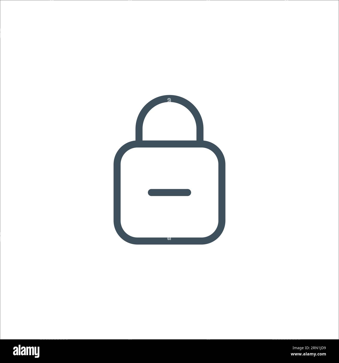 Padlock icon, security sign, lock with keyhole. Stock vector ...