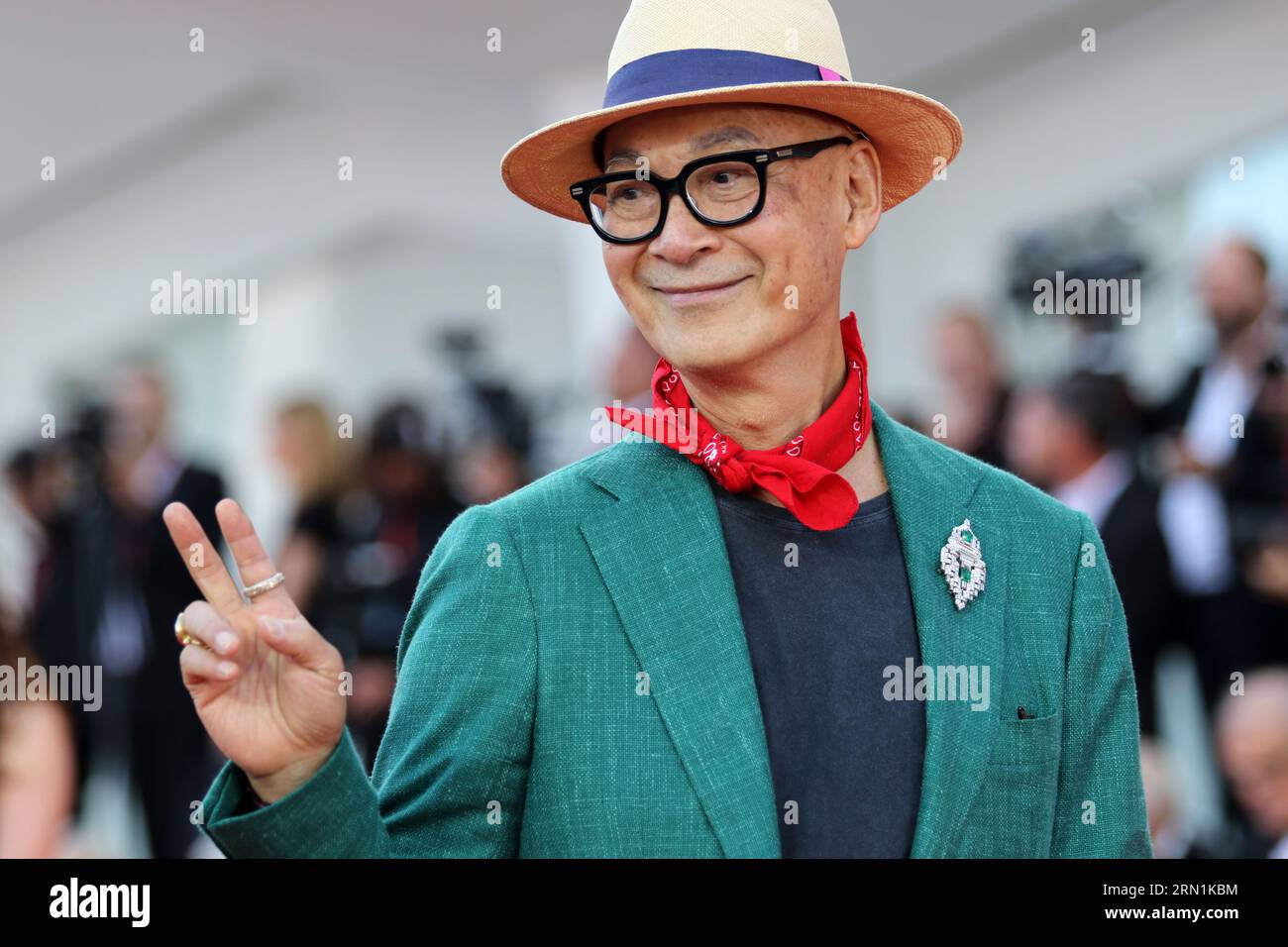 Italy, Lido di Venezia, August 30, 2023: Yonfan attends the opening red ...