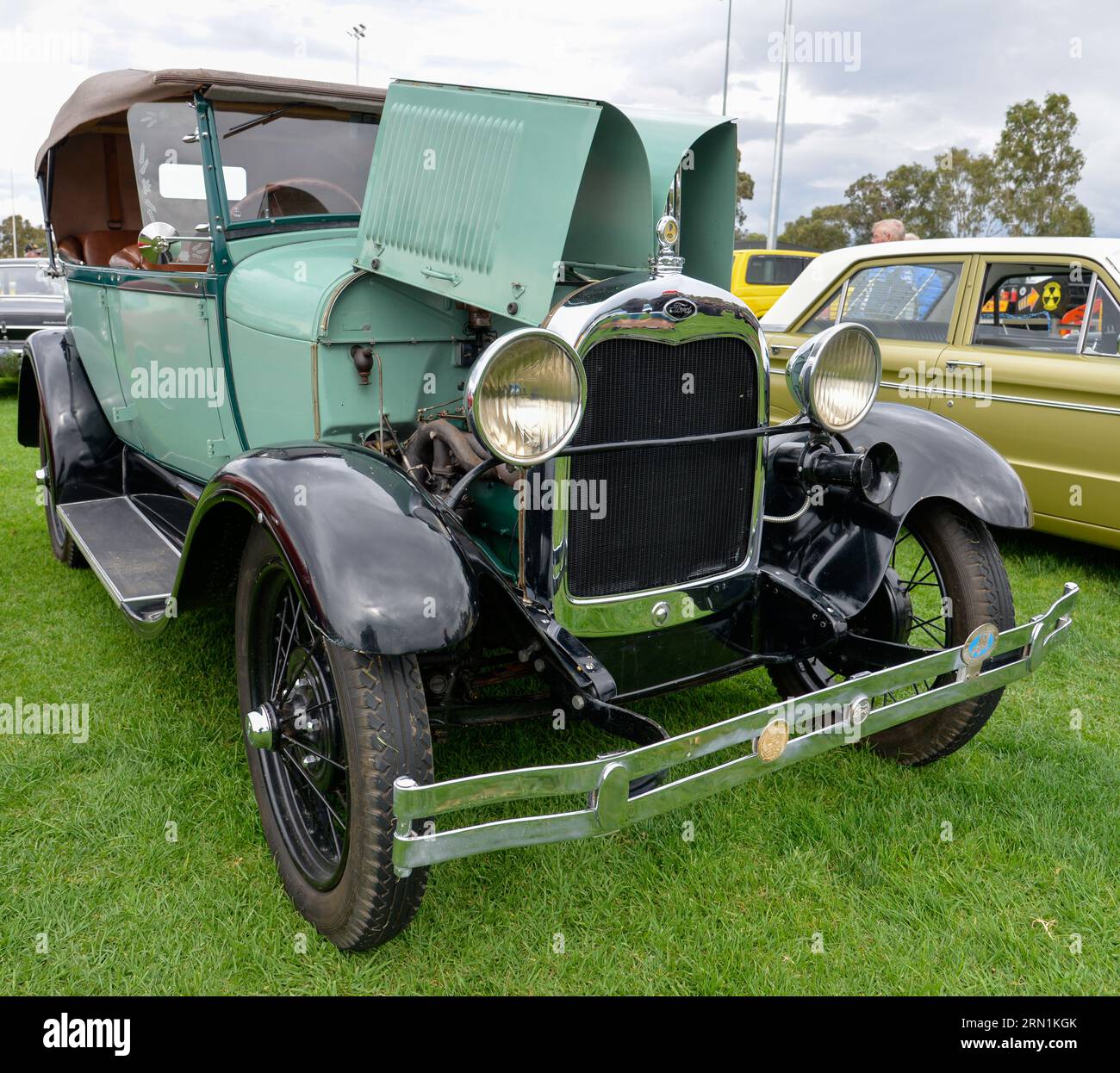Ford Old Car Vintage Retro Show Shine Day Out, Melbourne Victoria Stock ...
