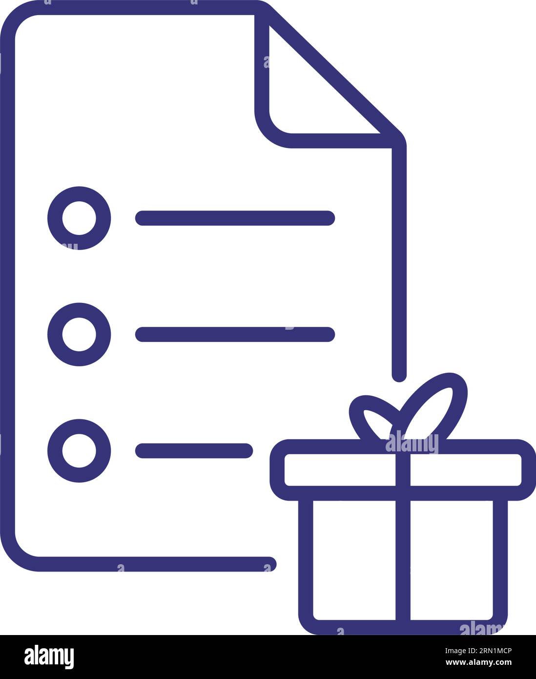 List of gifts line icon Stock Vector Image & Art - Alamy