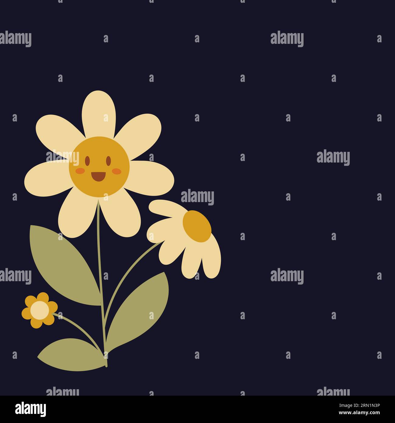 Psychedelic flowers Stock Vector Images - Alamy