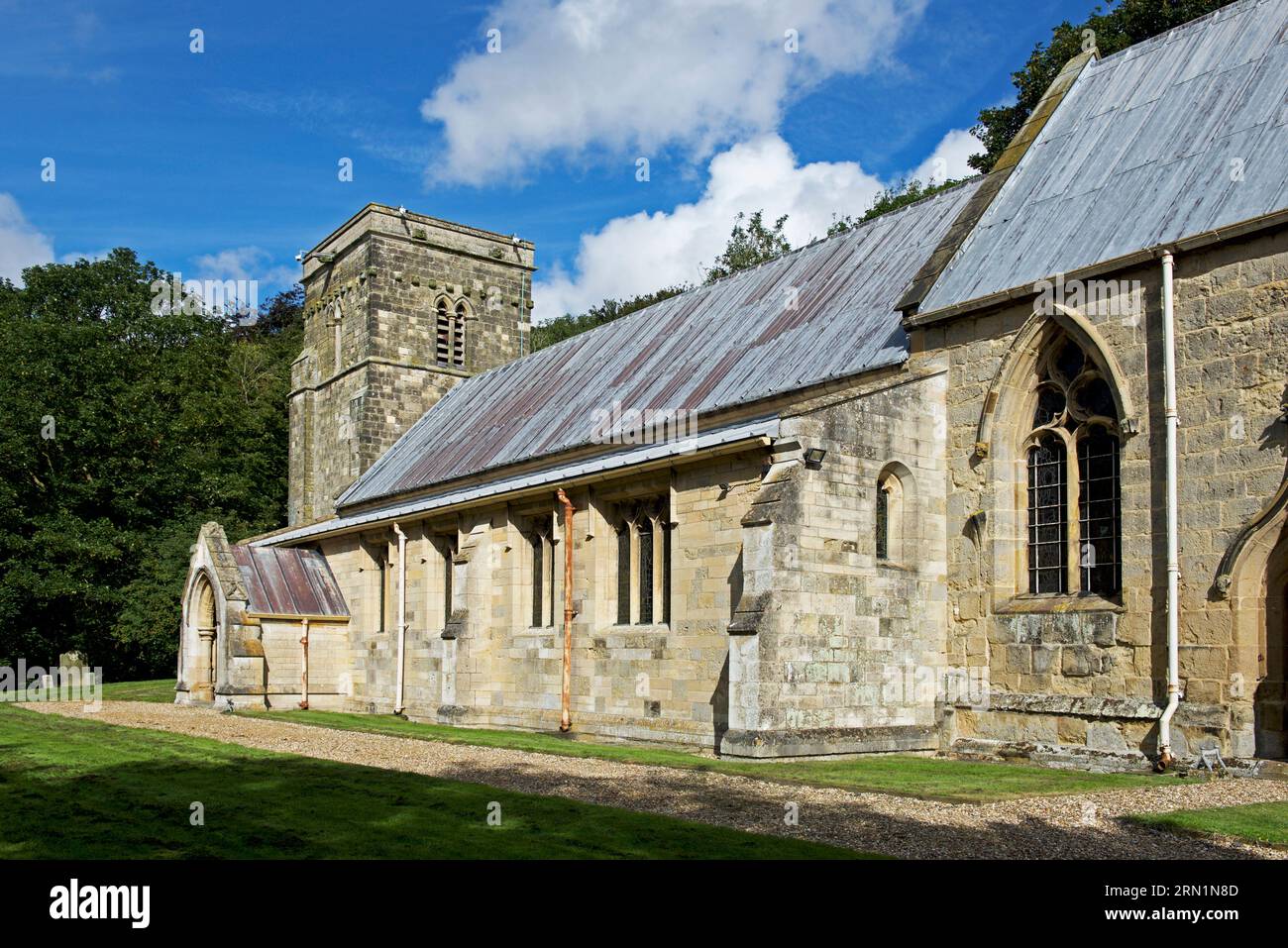 St Peter's Church in Langtoft, East Yorkshire, England UK Stock Photo ...