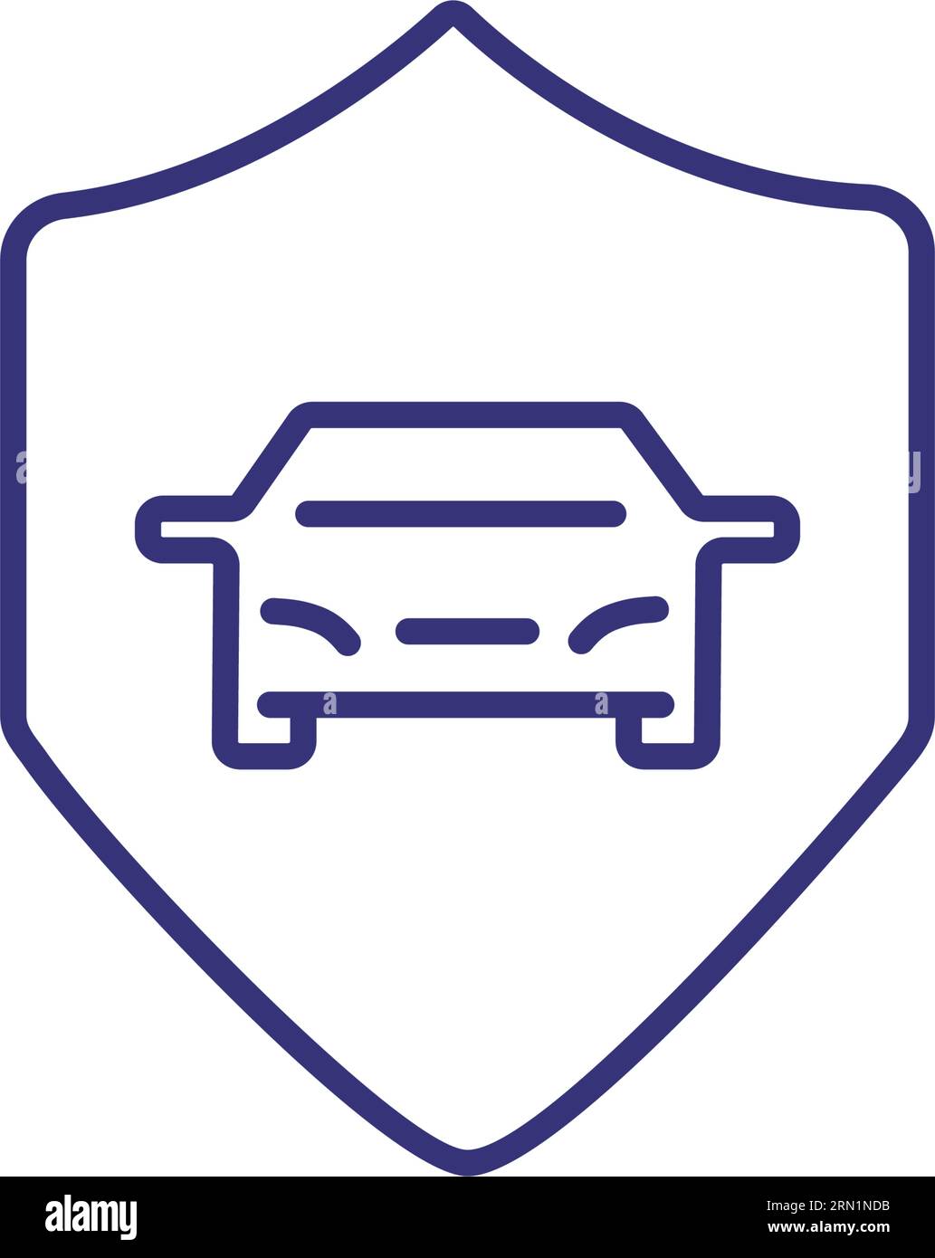 Car secure line icon Stock Vector Image & Art - Alamy