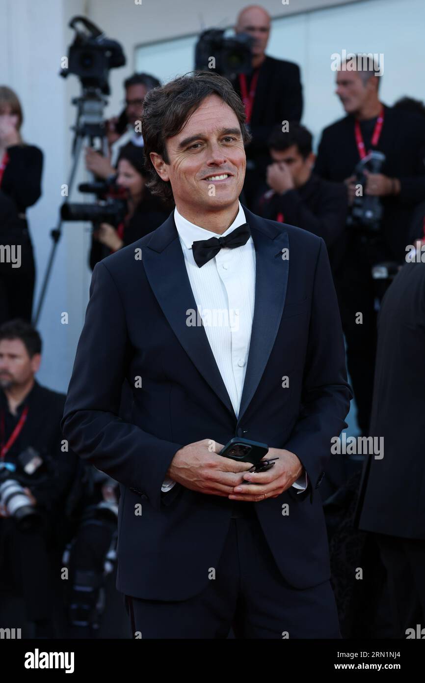Emanuele Farneti attends the opening red carpet at the 80th Venice ...