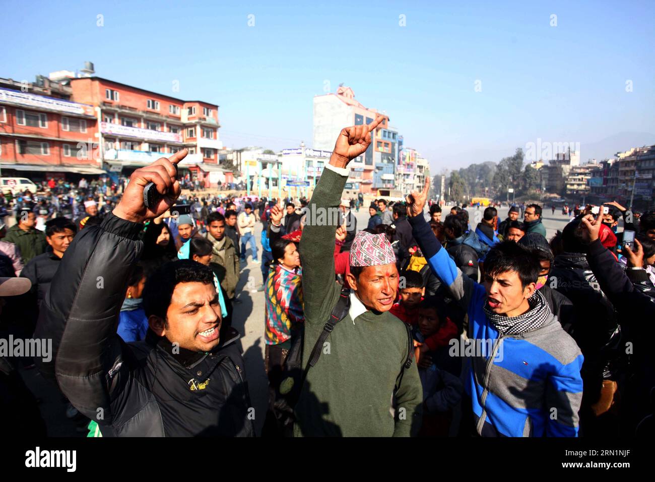Lyinepal kathmandu strike hi-res stock photography and images - Alamy