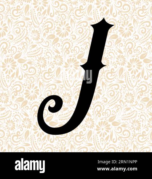 Old Fashioned Alphabet J UPPER , Black alphabet vector, alphabet vector, alphabet silhouette ...