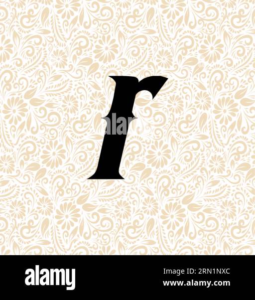 Old Fashioned Alphabet R LOWER , Black alphabet vector, alphabet vector ...