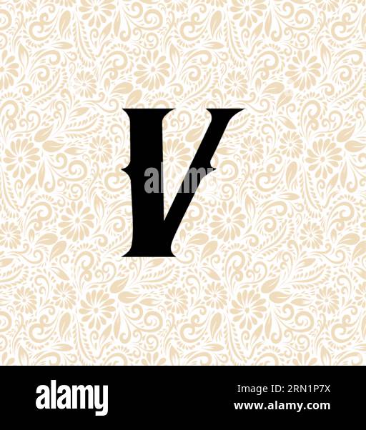Old Fashioned Alphabet V LOWER , Black alphabet vector, alphabet vector ...