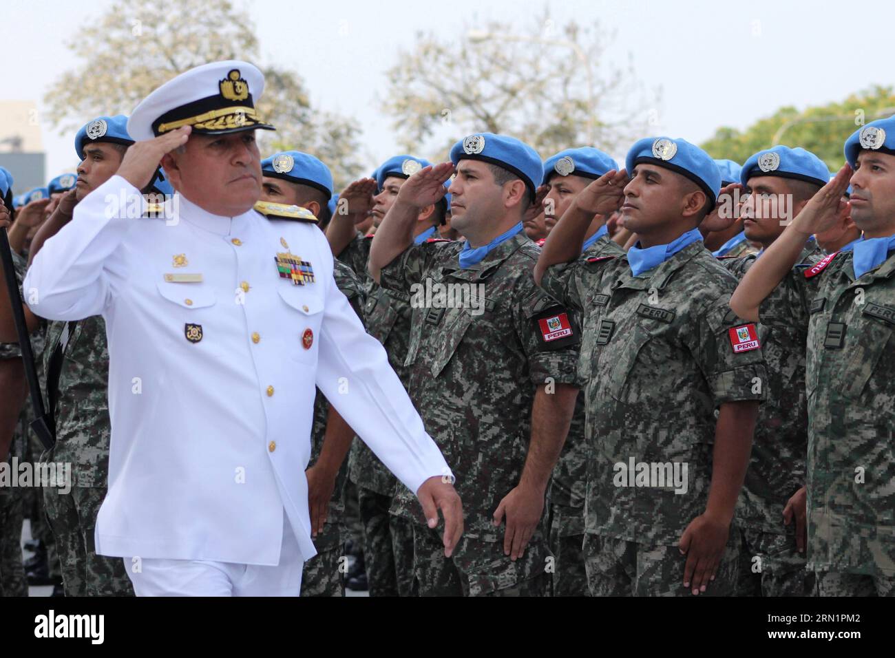 (150115) -- SAN BORJA, Jan. 15, 2015 -- The head of the Joint Command ...