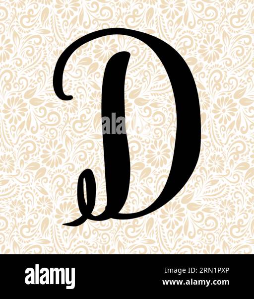 Sweet Alphabet D UPPER , Black alphabet vector, alphabet vector ...