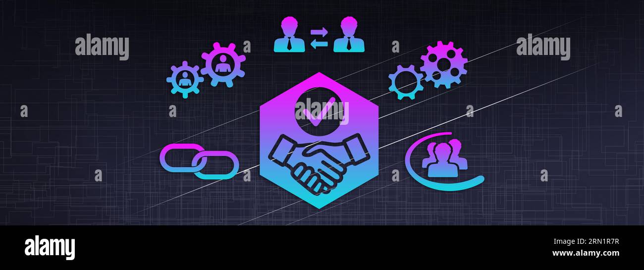 Illustration of a trust concept Stock Photo - Alamy