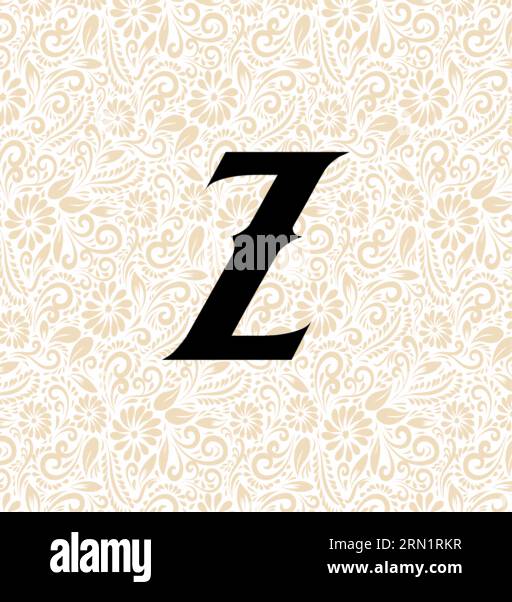 Old Fashioned Alphabet Z LOWER , Black alphabet vector, alphabet vector ...
