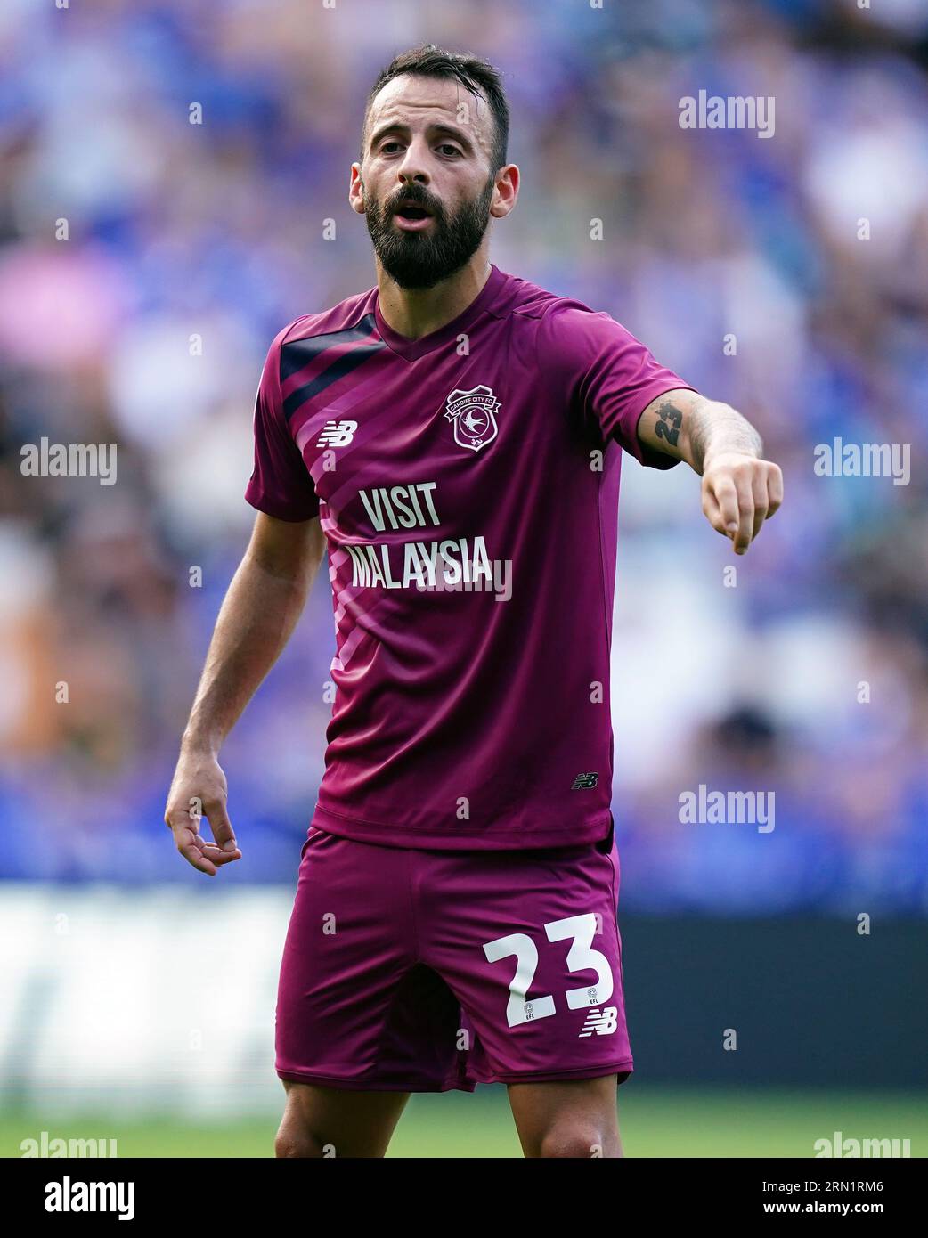 Cardiff City's Manolis Siopis during the Sky Bet Championship match at ...