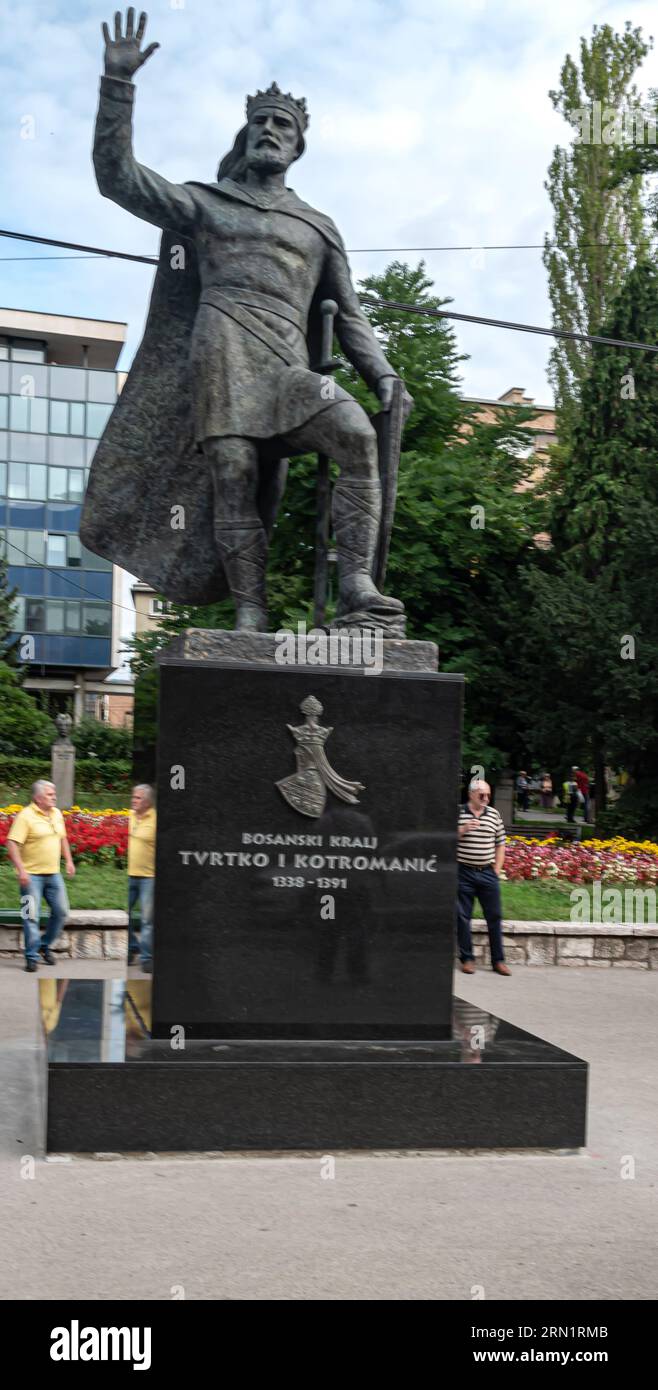 A Monument to King Tvrtko I Stock Photo - Alamy