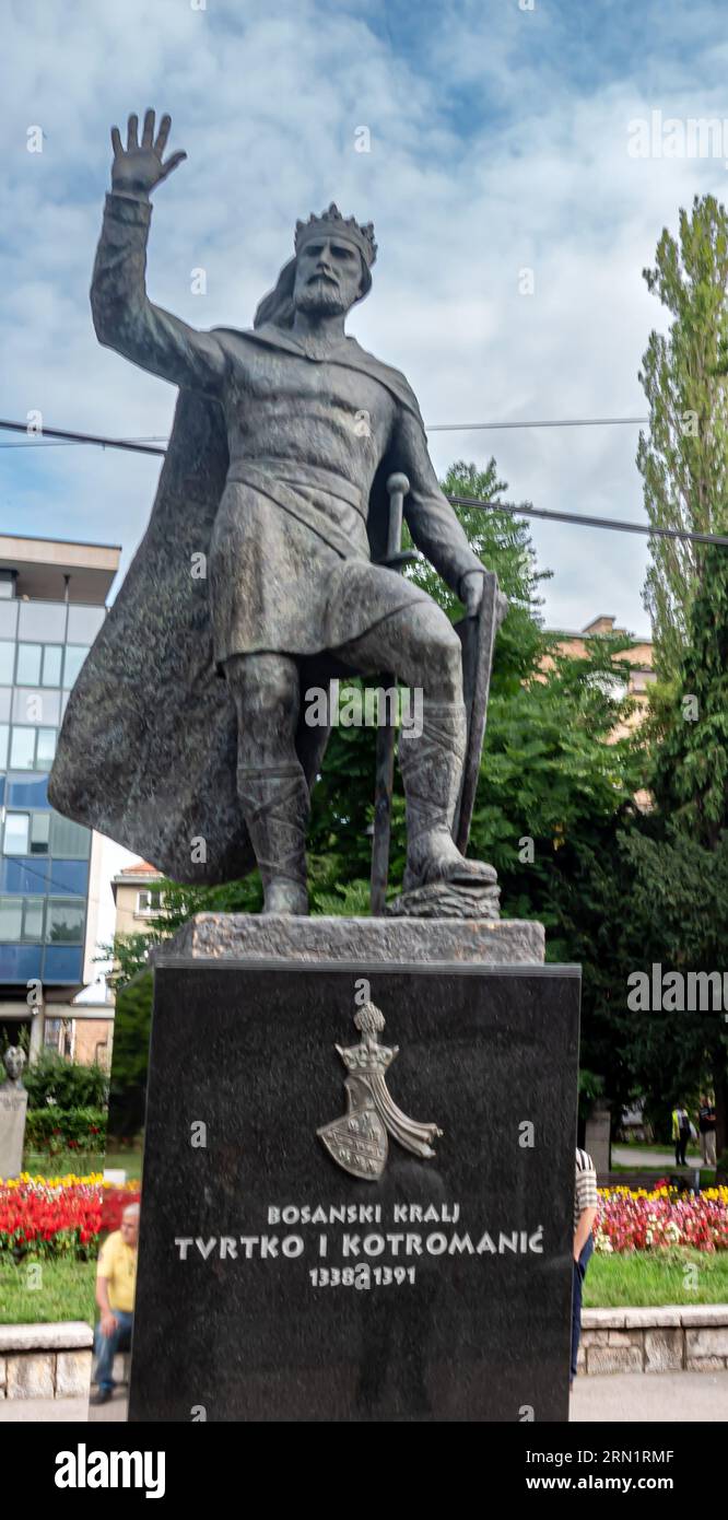 A Monument to King Tvrtko I Stock Photo - Alamy