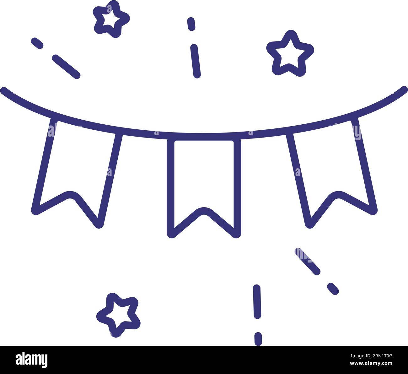 Line party flags confetti Stock Vector Images - Alamy