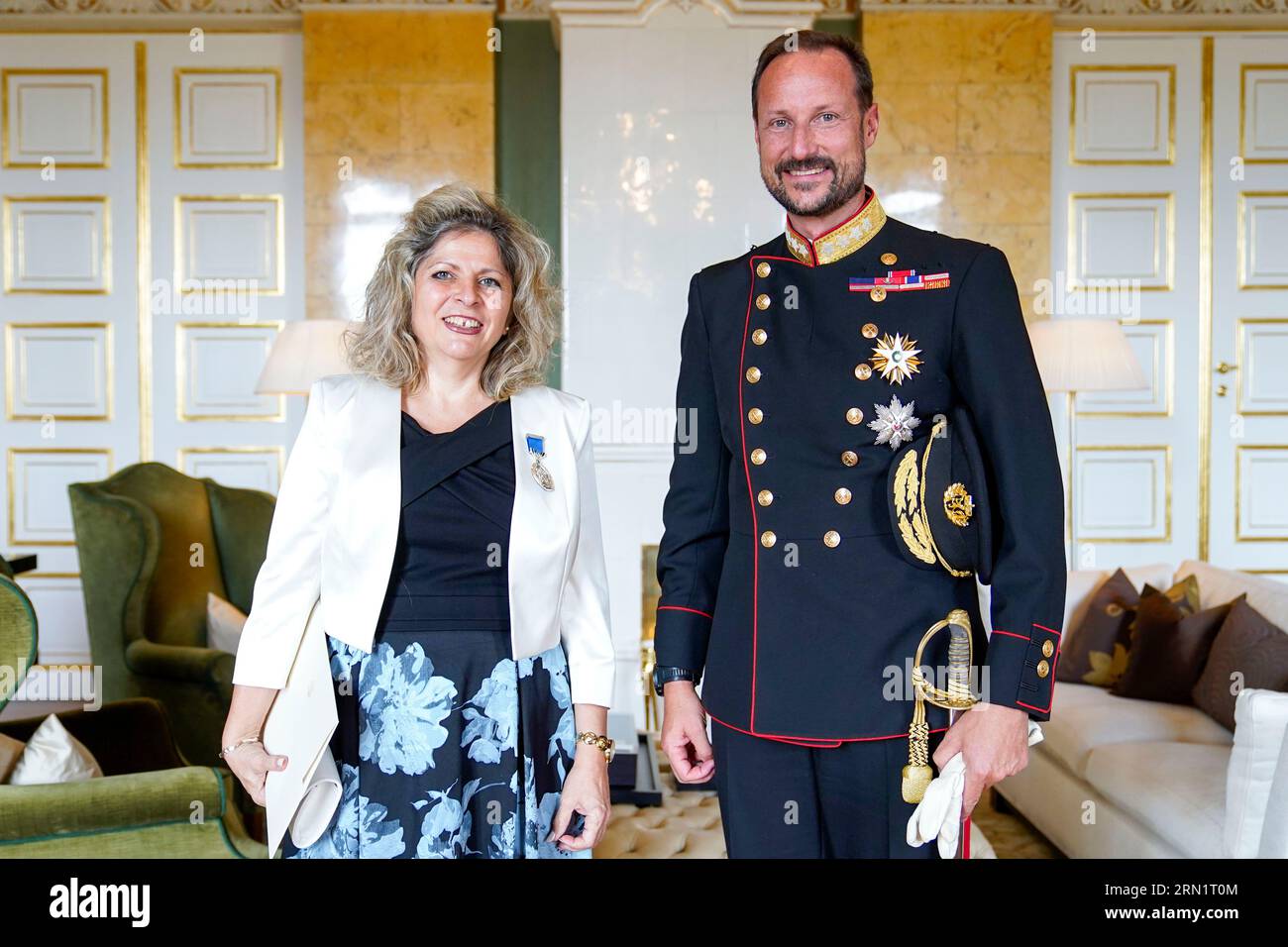 Oslo 20230831.Crown Prince Regent Haakon receives Bulgaria's new ...
