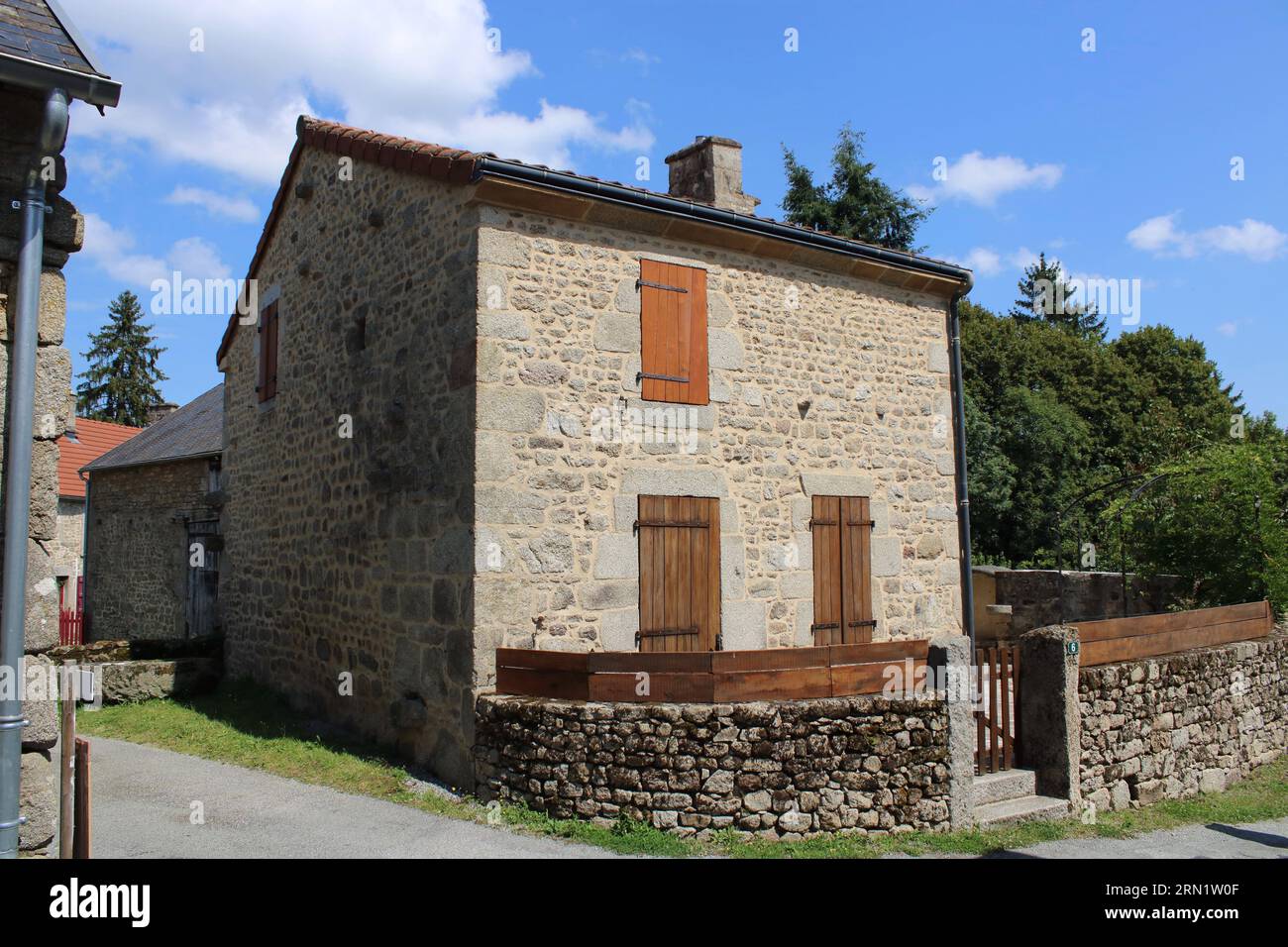 View of a traditional country house here located in the village of ...