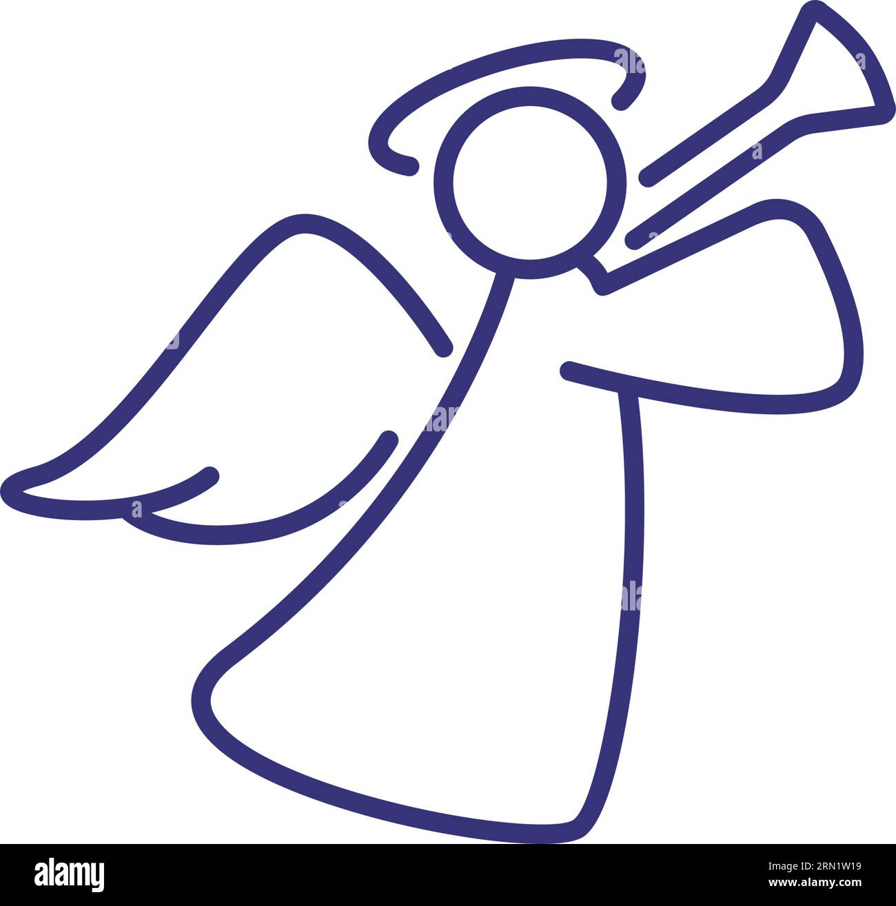 Angel With Trumpet Drawings