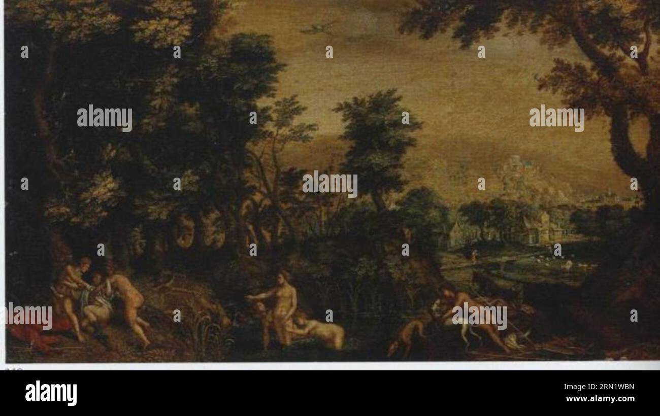 Landscape with Diana and Callisto between 1651 and 1660 by Anton Mirou ...