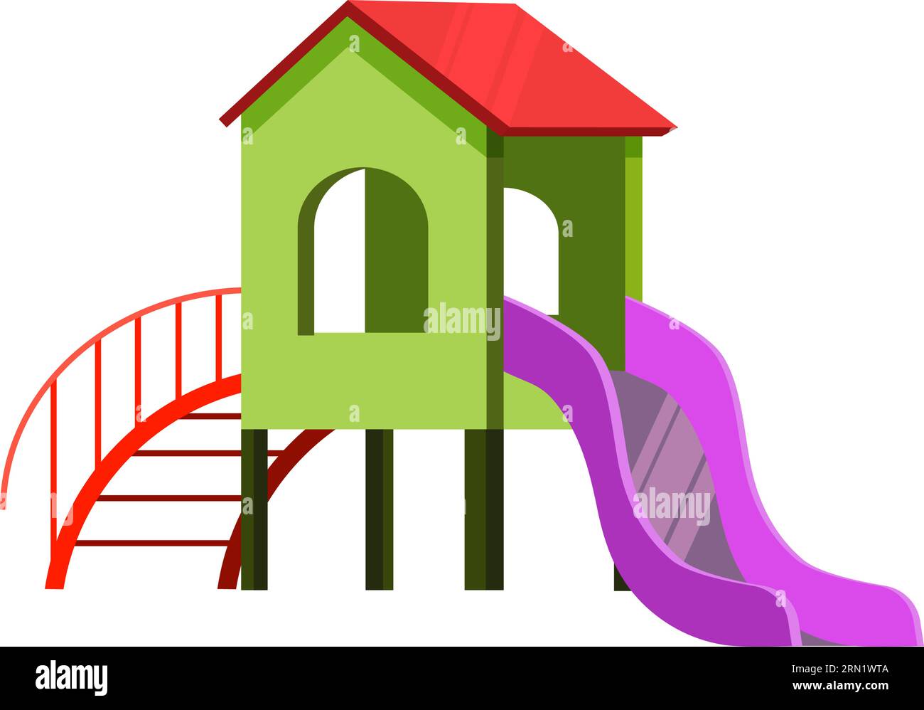 Kids slide illustration Stock Vector Image & Art - Alamy