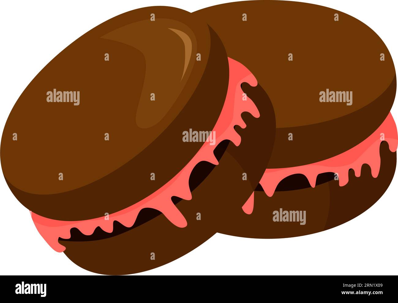 Chocolate cake fresh strawberry brownie Cut Out Stock Images & Pictures ...