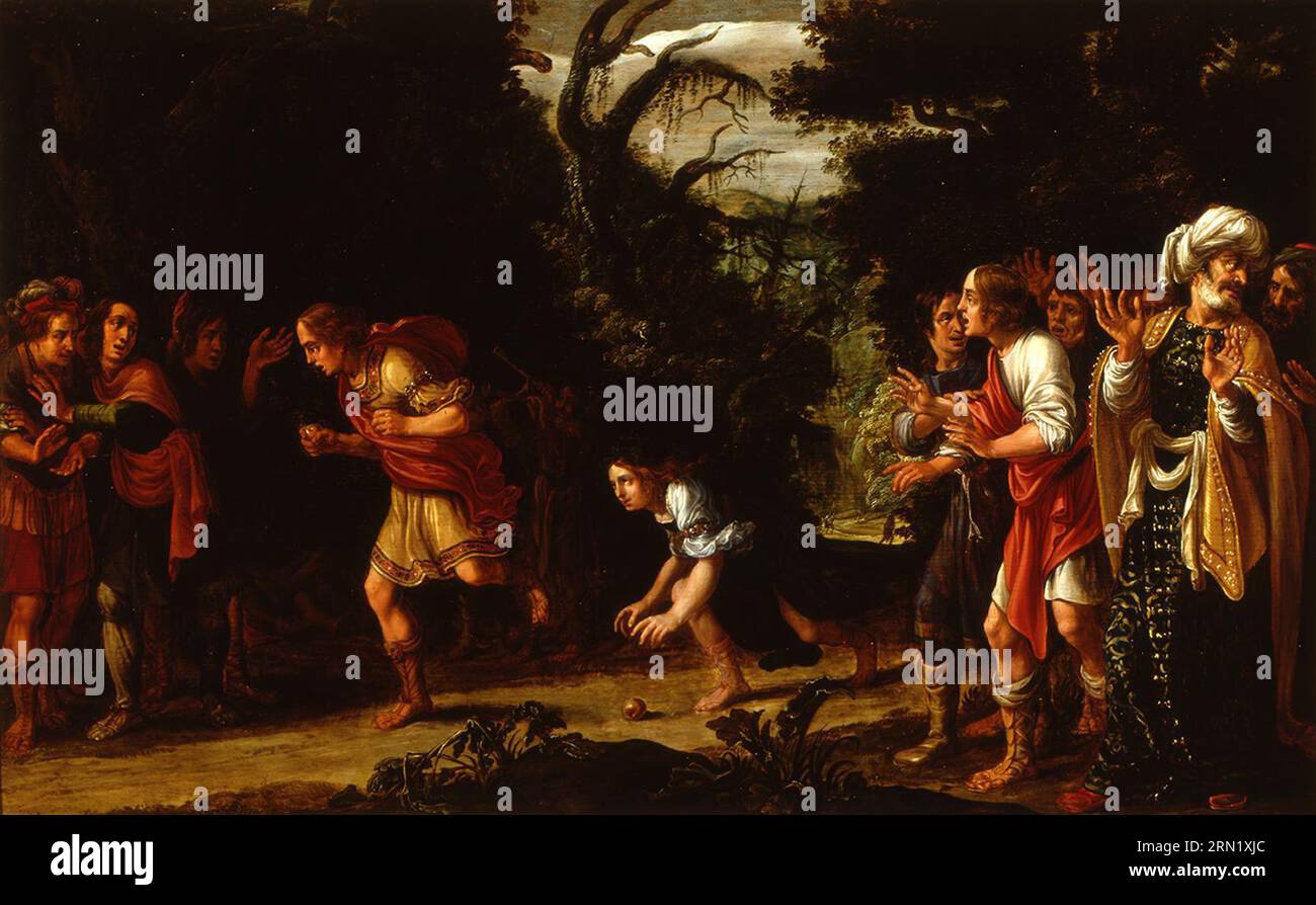 Atalanta and Hippomenes 1610 by Jan Tengnagel Stock Photo - Alamy