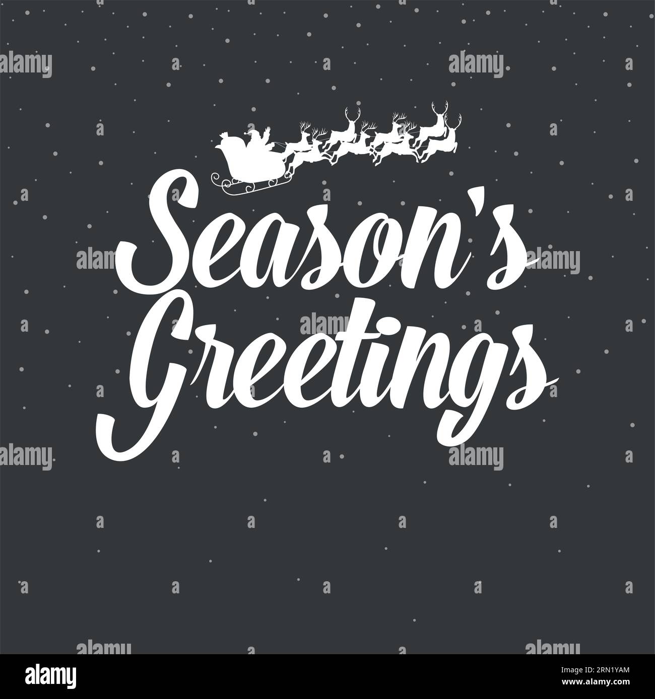 Santa sleigh Black and White Stock Photos & Images - Alamy