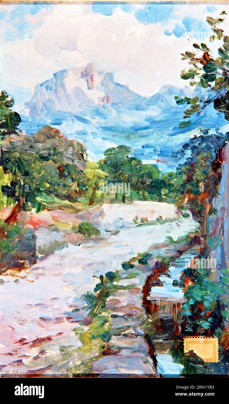 Paisaje de Sóller (Mallorca). 1916 by Francisco Maura y Montaner Stock ...