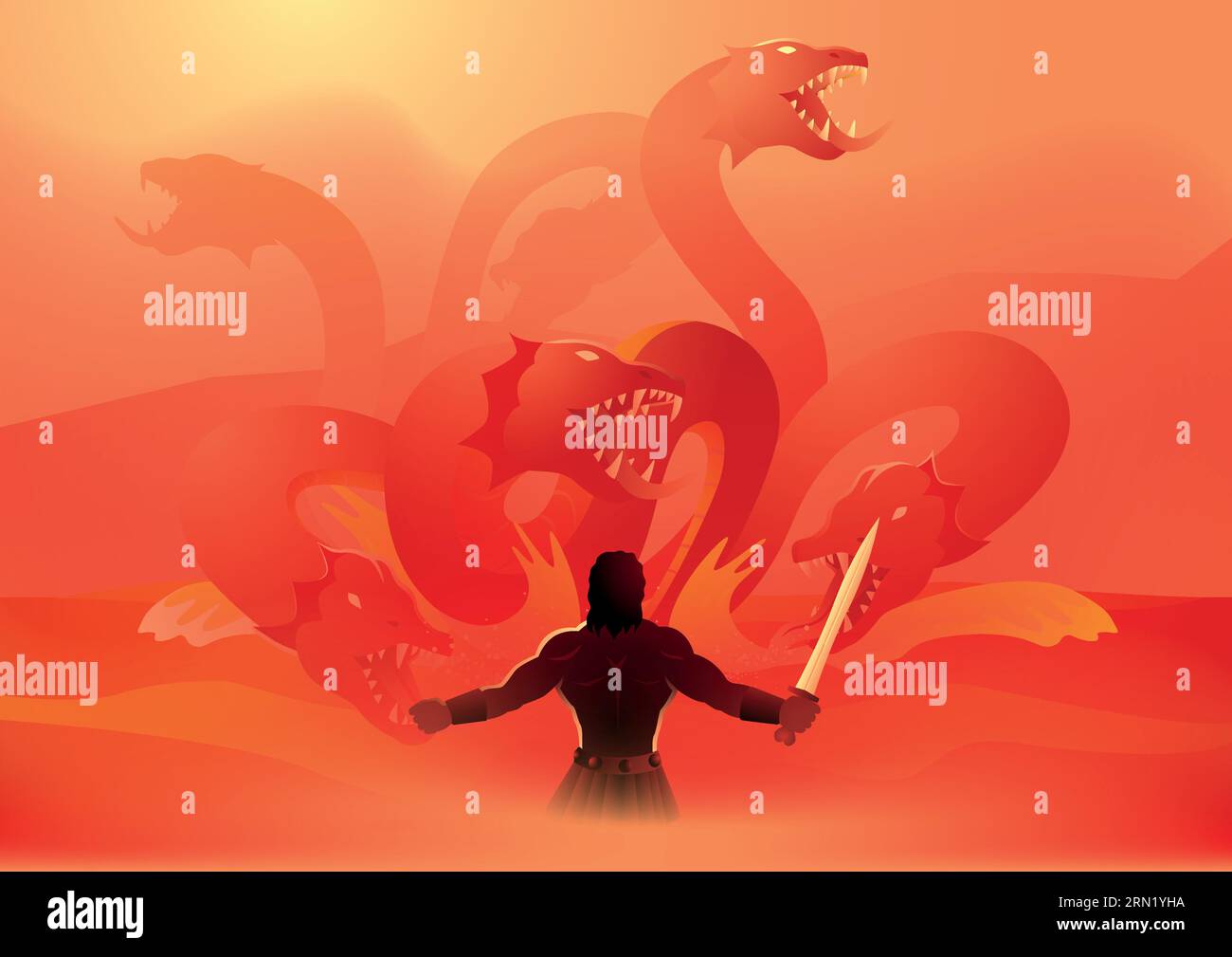 Hydra mythology hi-res stock photography and images - Alamy