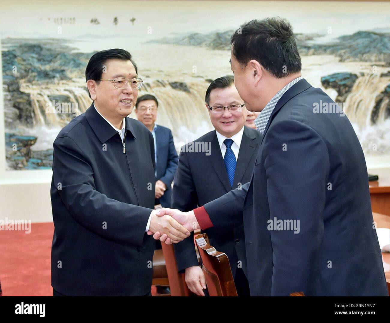 Npcshakeshands hi-res stock photography and images - Alamy