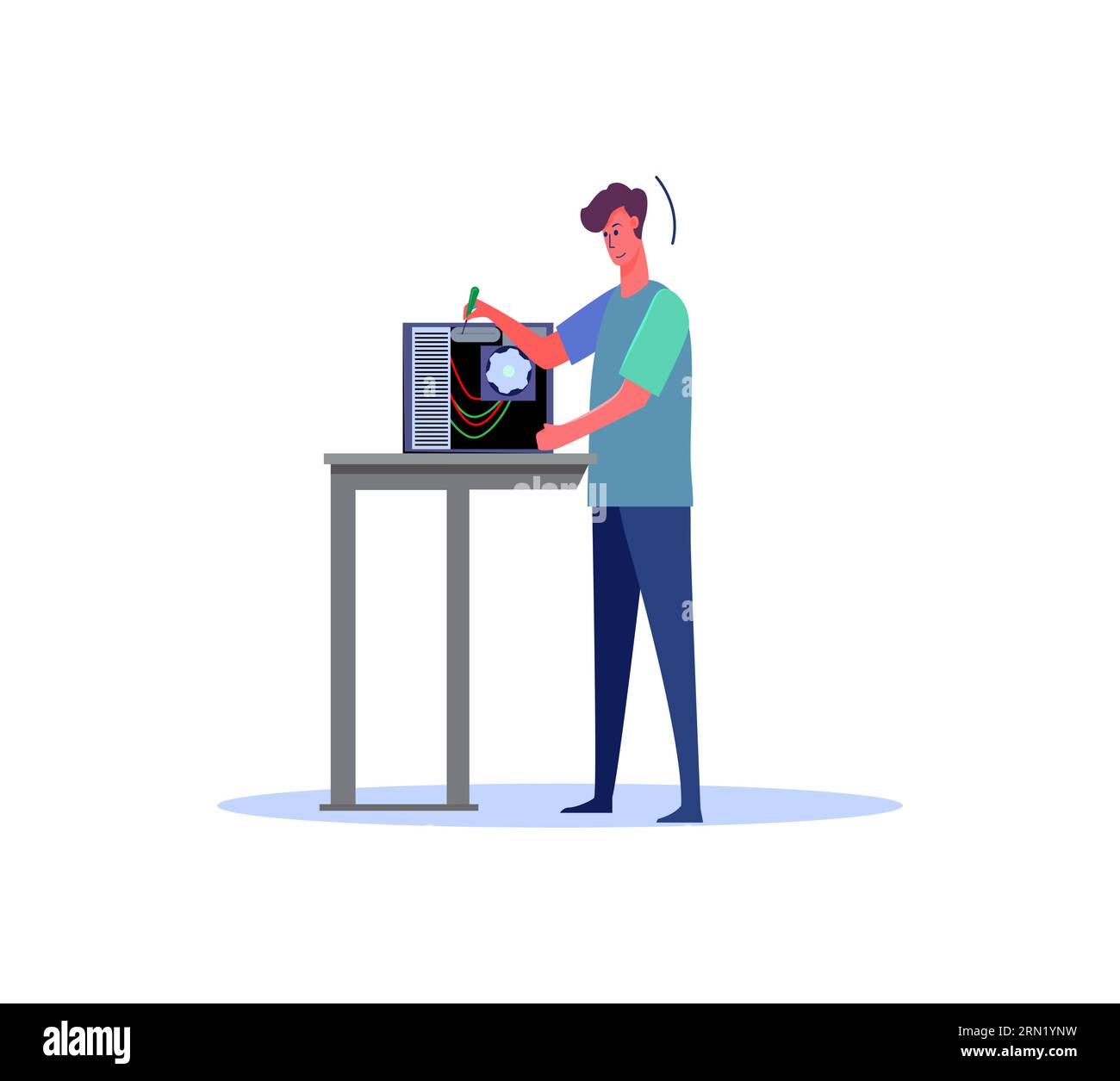 Repairing business Stock Vector Images - Alamy