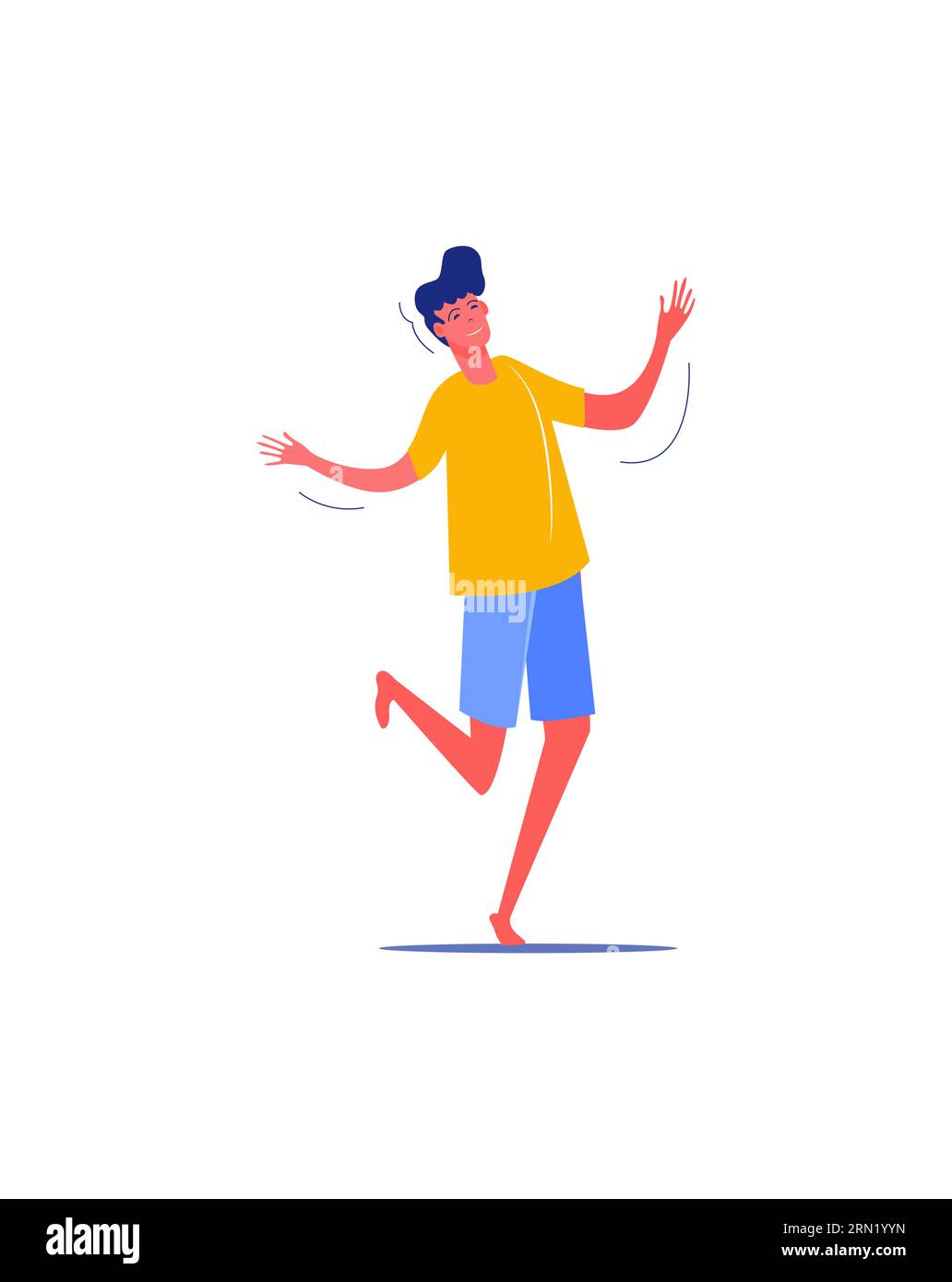 Active man in shorts Stock Vector Image & Art - Alamy