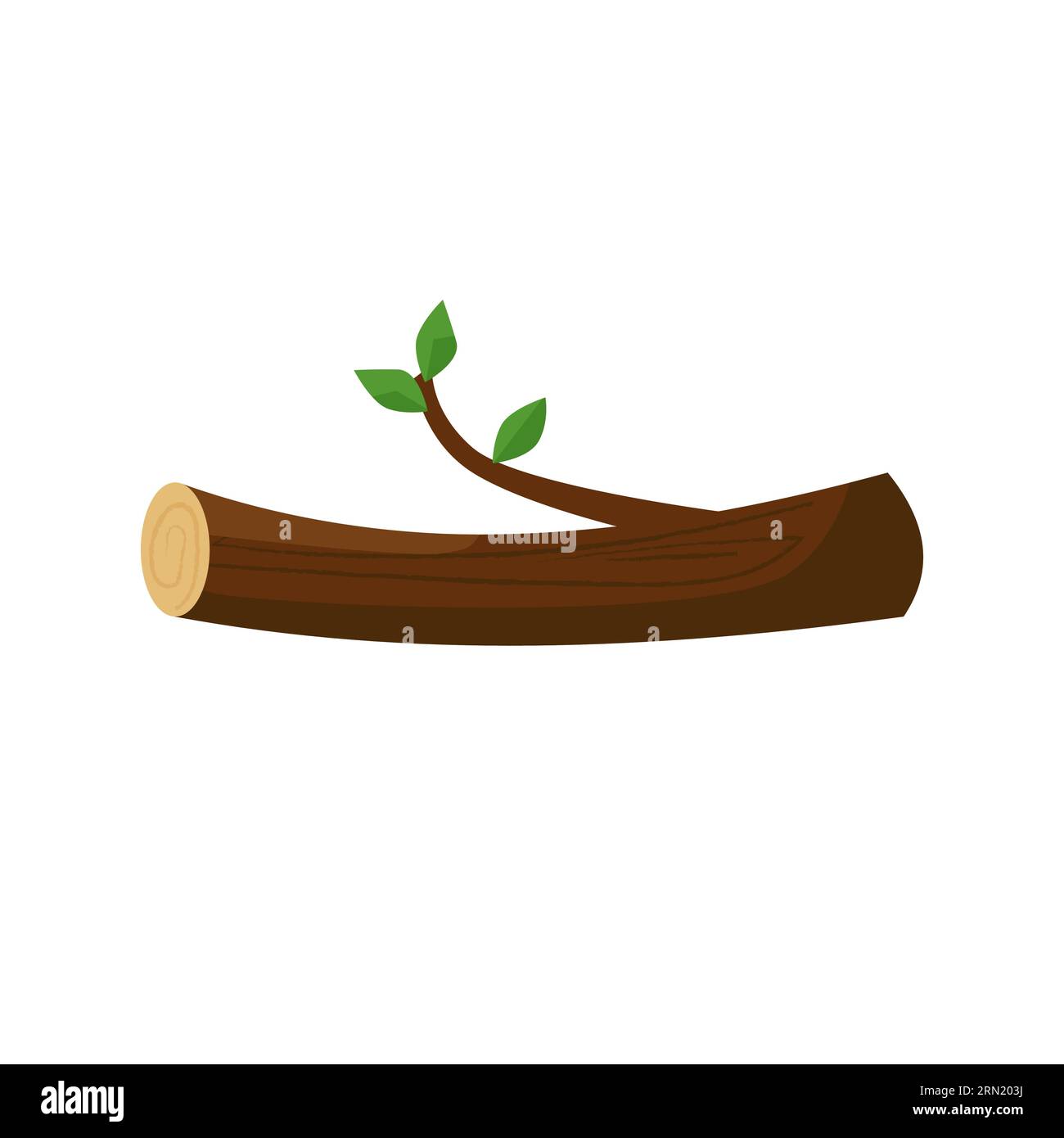 Leaves log natural Stock Vector Images - Alamy