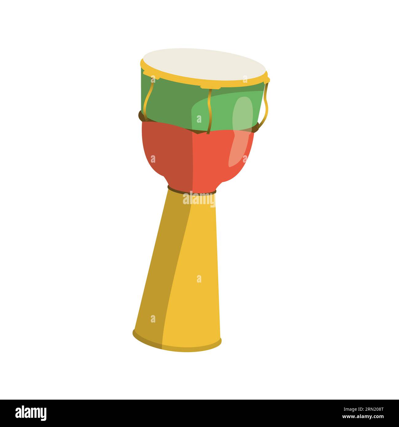 African percussion instrument djembe Stock Vector Images - Alamy