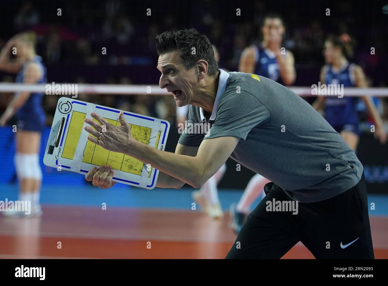 ANTALYA, TURKIYE - DECEMBER 18, 2022: Vakifbank coach Giovanni Guidetti ...