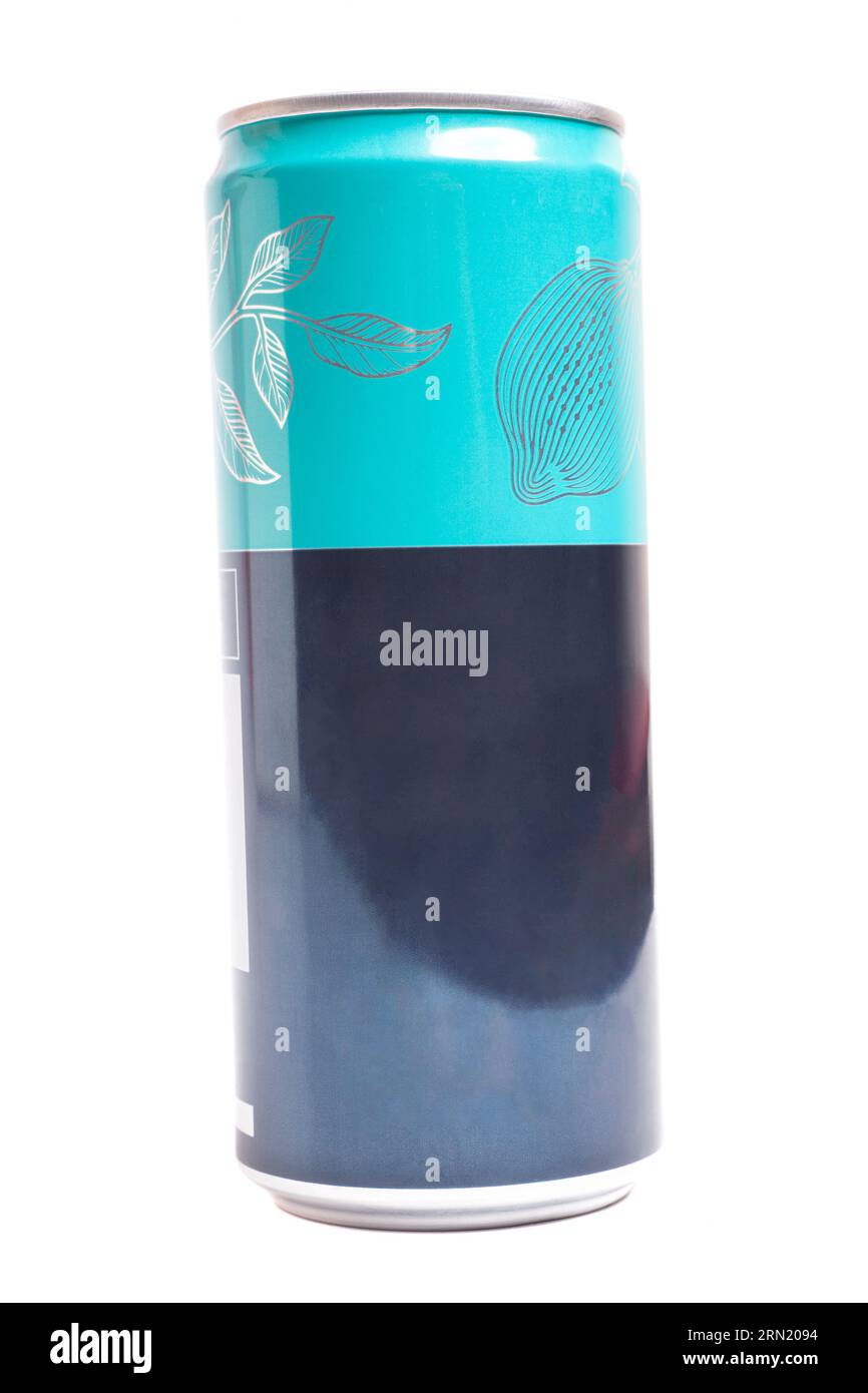 aluminum can isolated on white Stock Photo - Alamy