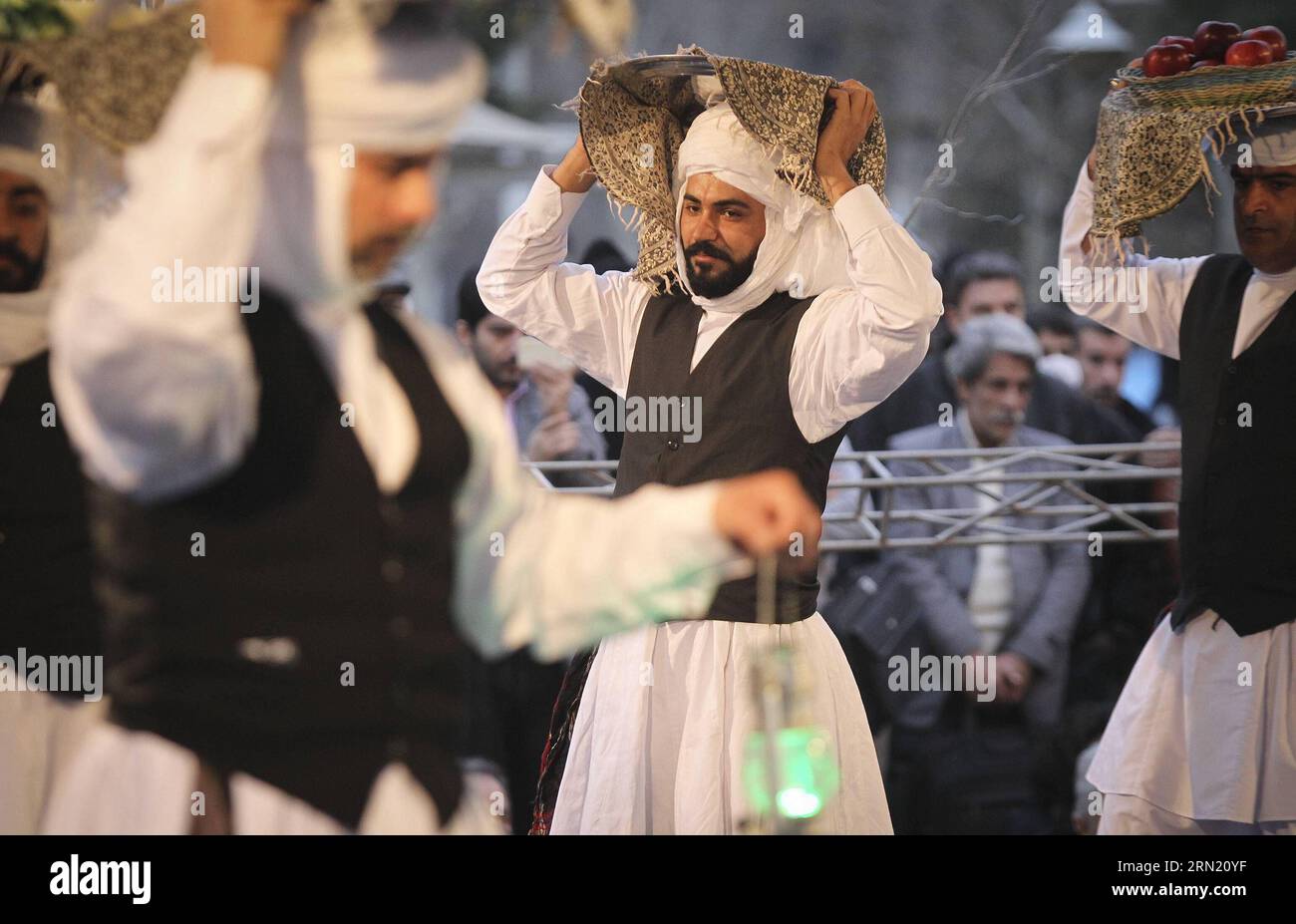 TEHRAN, Jan 28., 2015 -- Iranian actors wearing costume perform during ...