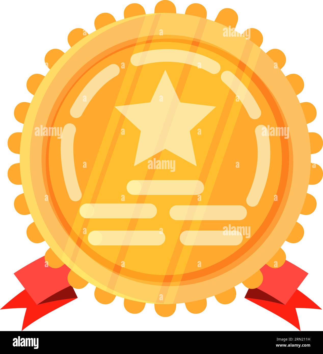 Golden round order with star illustration Stock Vector Image & Art - Alamy