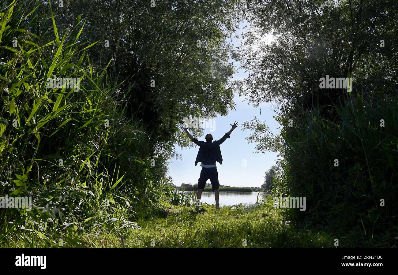 Biosphere reserve “Marais Audomarois” in Clairmarais (northern France ...