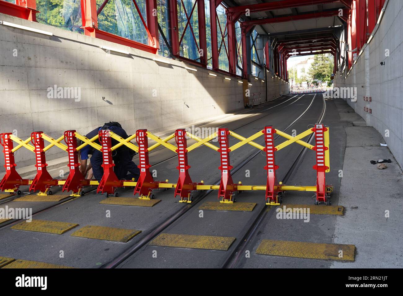 Vehicle barrier hi-res stock photography and images - Alamy