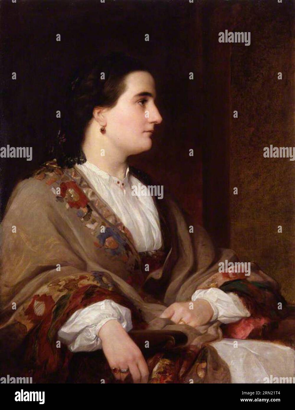 Lucie, Lady Duff Gordon 1851 by Henry Wyndham Phillips Stock Photo - Alamy