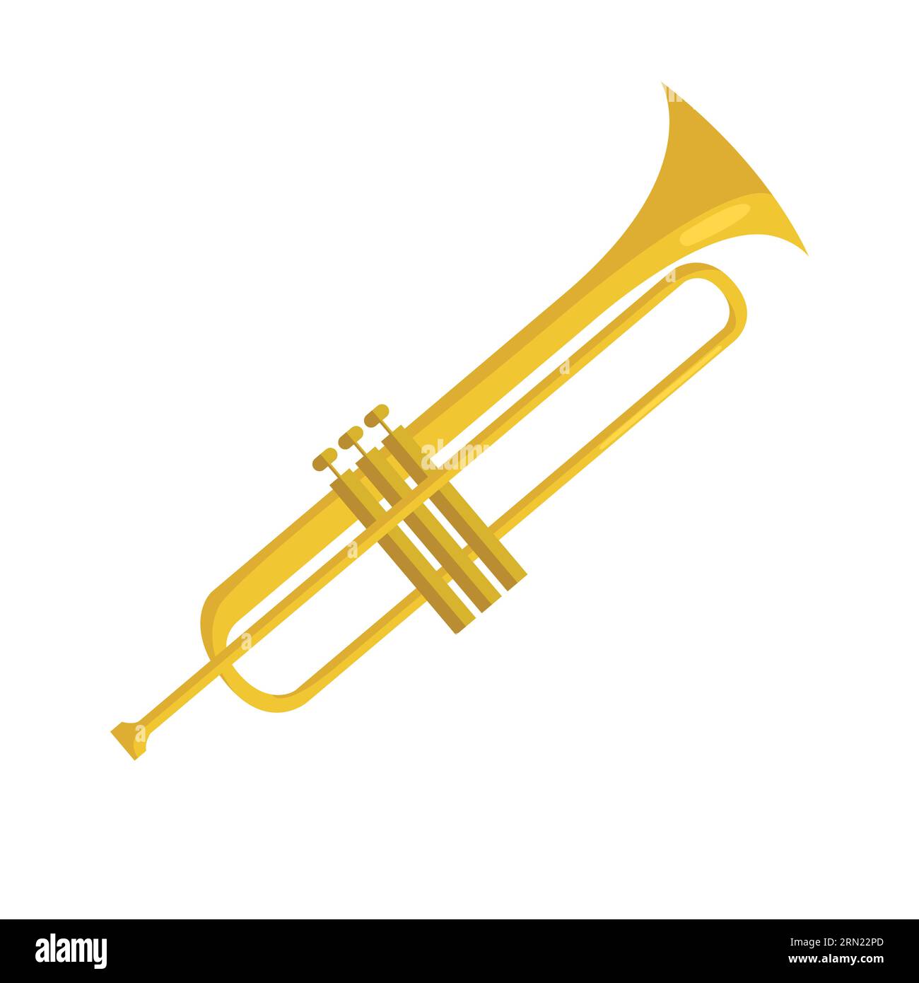 Flat trumpet hi-res stock photography and images - Alamy