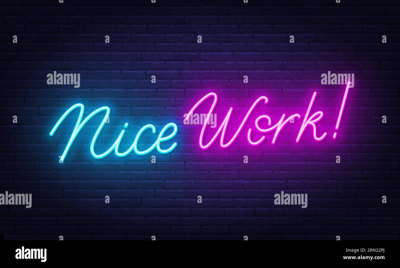 Nice work word Stock Vector Images - Alamy
