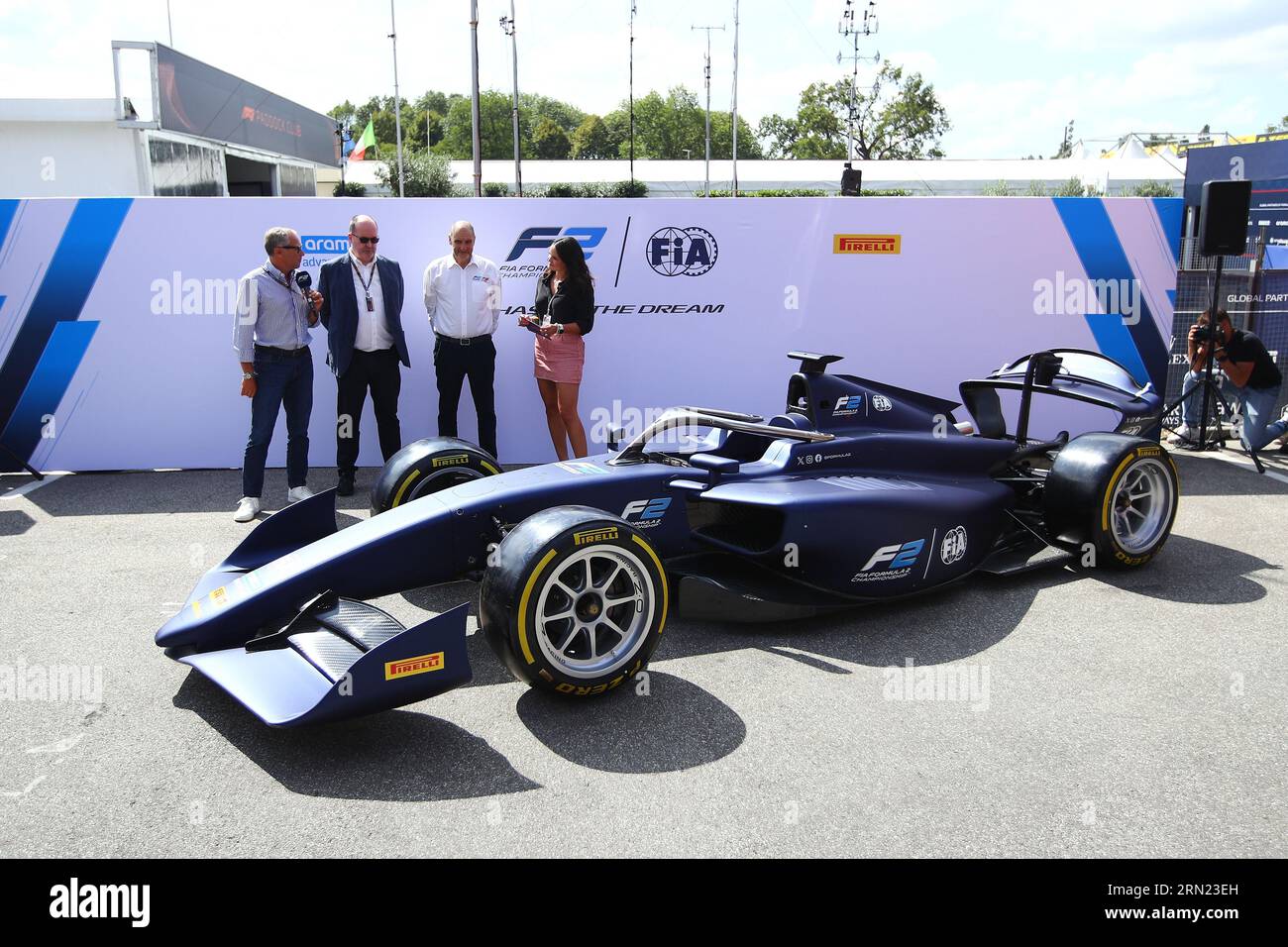 Reveal of FIA Formula 2 next generation car during the 2023 Formula 1 Pirelli Grand Premio dâ ...