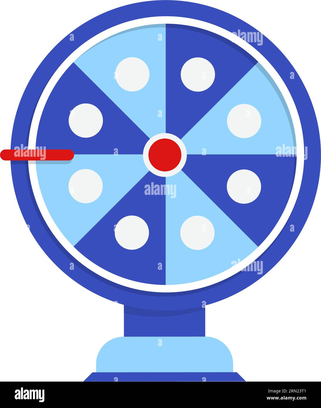 Blue and dark blue fortune wheel illustration Stock Vector Image & Art ...